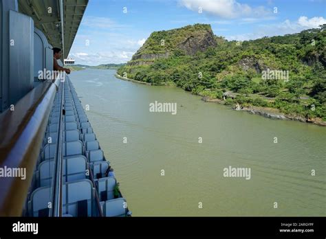 Panama Canal Colon Province Panamax Gatun Lake Cruise Ship And