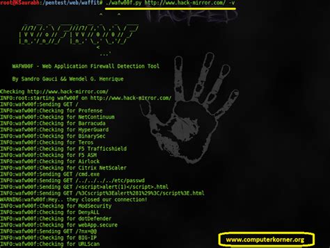 Waffit Wafwoof Web Application Firewall Detection Tool Backtrack
