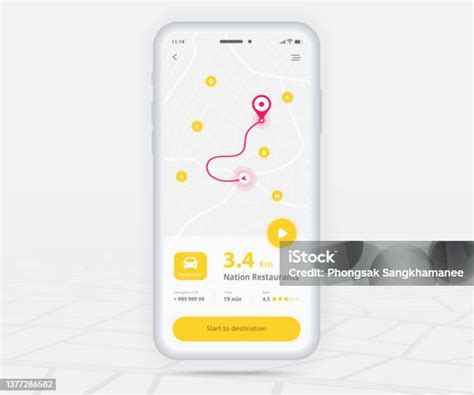 지도 Gps 네비게이션 앱 Ux Ui 개념 모바일지도 응용 프로그램 스마트 폰 앱 검색지도 탐색 기술지도 도시 네비게이션지도 도시 거리 Gps 추적 위치 추적기 벡터