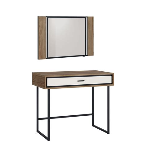 Lomadox Schminktisch Bristol 129 Catania Eiche Nb Mit Schwarz Und