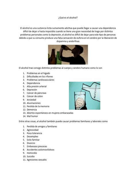 Qué Es El Alcohol Pdf