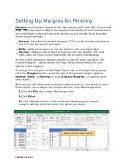 Setting Up Margins For Printing Rtf Setting Up Margins For Printing Margins Are The Blank