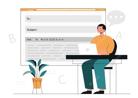 Premium Vector Man Editing Text