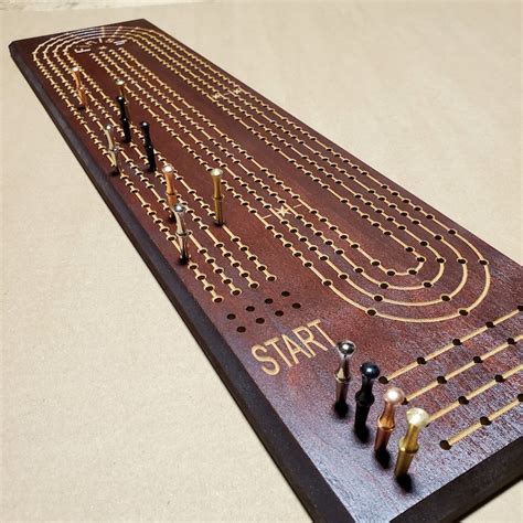 Engraved Cribbage Board Enkja