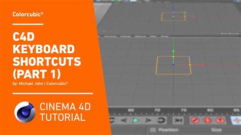 Cinema 4D Tutorials Keyboard Shortcuts Part 1 YouTube