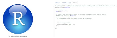 Shiny How To Send Messages From The Browser To The Server And Back Using Shiny