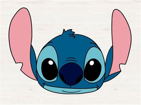 Stitch Face Outline Svg