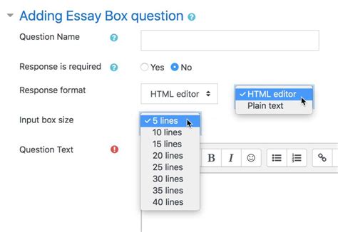 Editing Questionnaire Questions MoodleDocs