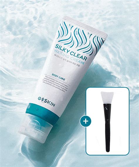 🚀당일출고 10분 왁싱브러쉬 증정 실키 클리어 왁싱 크림 저자극 바디 왁스 셀프왁싱 제모 에이블리