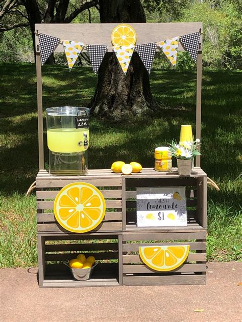 Lemonade Stand Complete With Accessories And Decor Etsy