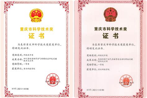 我校牵头完成的两项科技成果喜获重庆市科技进步奖一等奖 重庆科技大学