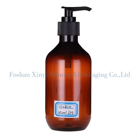 28 410 250ml Amber Color Plastic Shampoo Bottles Xypackaging