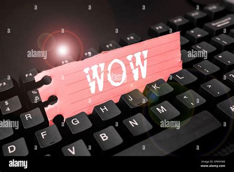 Handwriting Text Wow Business Approach Expressing Astonishment And Awe Historic Success Excite