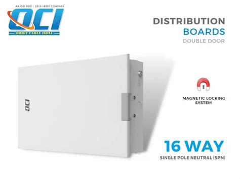 16 Way Spn Distribution Board Double Door At ₹ 410 Piece Mcb Board In