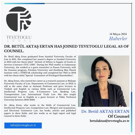 Mete TevetoĞlu Linkedin‘de Tevetoglu Legal Ticaret Hukuku Fikri Mülkiyet Hukuku Rekabet Hukuku