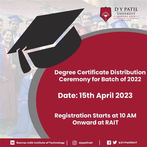 Ramrao Adik Institute Of Technology On Linkedin Rait Convocation Update