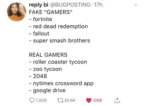 Dont 🤚talk To Me Unless Youre A Real Gamer 😤 Rgamingcirclejerk