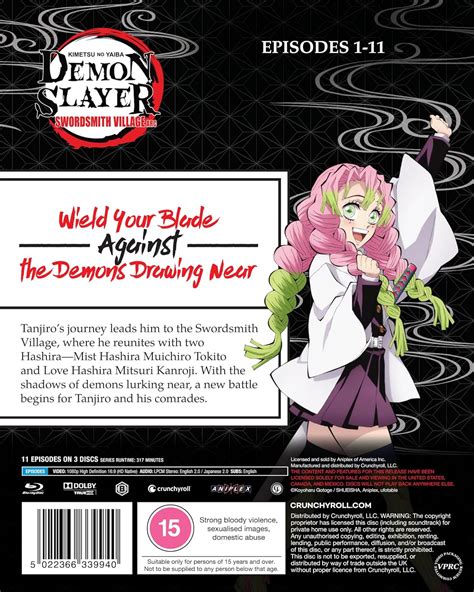 Demon Slayer Kimetsu No Yaiba Swordsmith Village Arc Blu Ray Uk