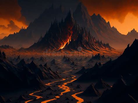 Fiery Hellish Background Stock Illustrations 125 Fiery Hellish