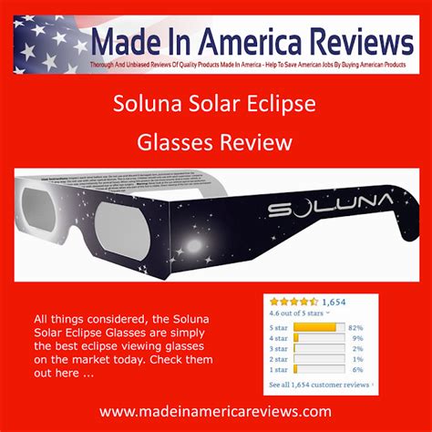 Soluna The Best Eclipse Viewing Glasses Review Buy American Campaign