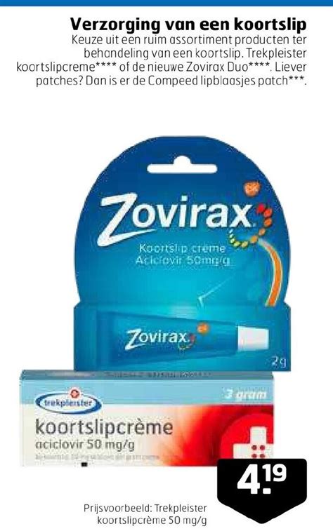 Verzorging Van Een Koortslip Aanbieding Bij Trekpleister