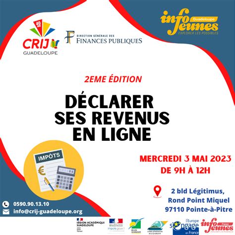Déclarer ses revenus en ligne InfoJeunes Guadeloupe