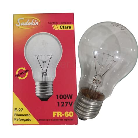 Lâmpada Incandescente Filamento Reforçado E27 100W 127V MadeiraMadeira