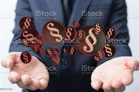 남성 손에 3d 렌더링 단락 기호 법과 정의 개념 개념에 대한 스톡 사진 및 기타 이미지 개념 개념과 주제 계약서