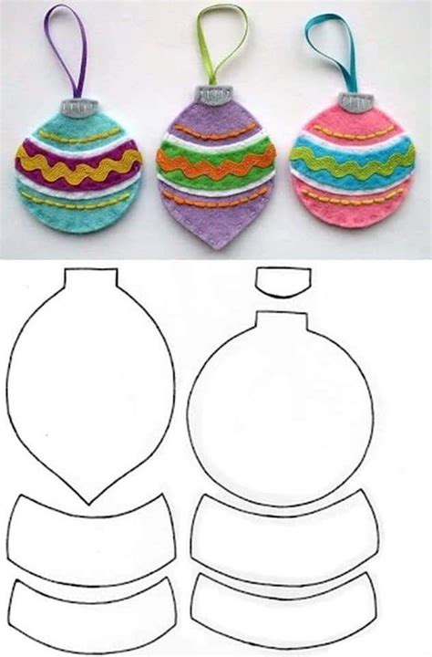 Pin by Mili Cadillo on NAVIDEÑOS IDEAS Y MÁS Diy felt christmas ornaments Felt ornaments
