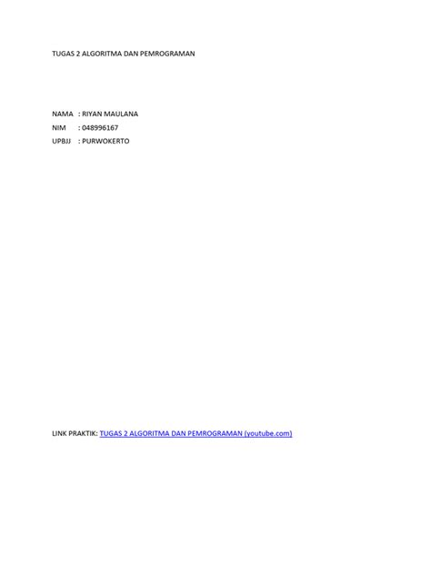 tugas 2 algoritma dan pemrograman 2 pdf