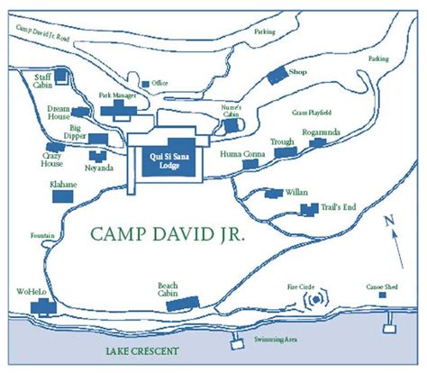 Camp David Jr Map Cabins And Other Features Clallam County Wa