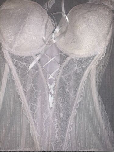 Vintage White Bustier Corset Gem