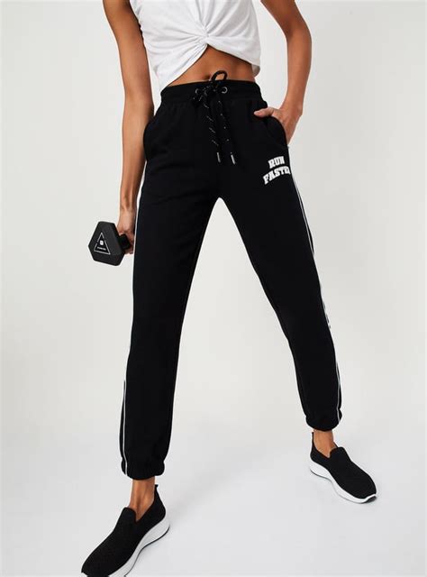 Buy Women Athleisure Joggers With Contrast Piping Online At Just Rs