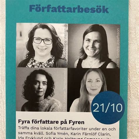 Ida Fryklund Ikväll Har Vi Fyra Pratat På Kulturhuset