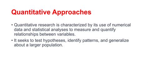 Qualitative And Quantitative Research Approaches Pptx