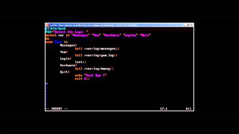 bash scripting part xi select with case statement youtube