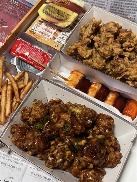 치킨배달 ‘ 코리엔탈 깻잎 두마리치킨 메뉴 추천 수원 왕갈비치킨 후기 네이버 블로그