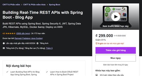 SHARE Building Real Time REST APIs With Spring Boot Blog App