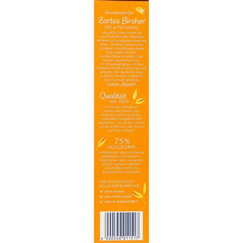 Мюслі Kolln Бірхер з фруктами 500 г купити у Києві Україні Maudau ціна відгуки характеристики