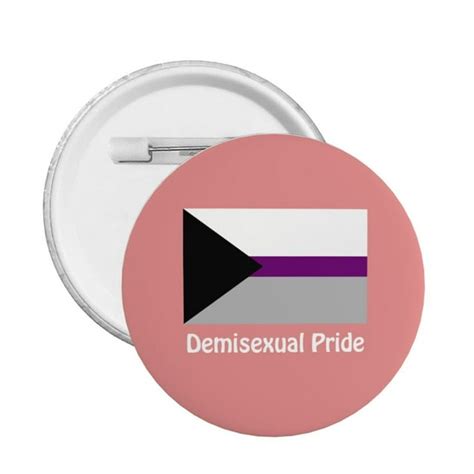 Demisexual Pride Flag Circular Button Fashion Badge Decoration Backpack