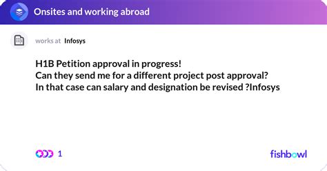 H1b Petition Approval In Progress Can They Send M Fishbowl