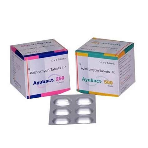 250mg Azithromycin Tablets Packaging Size 10x6 At ₹ 430box In Ambala