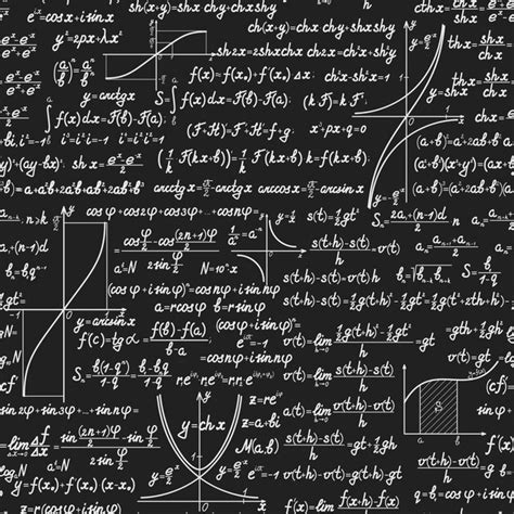 Premium Vector Math Vector Seamless Pattern With Calculations