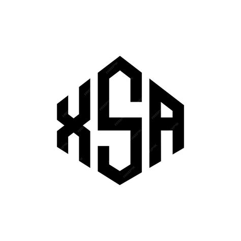 Desenho De Logotipo De Letra Xsa Com Forma De Polígono Xsa Polígono E