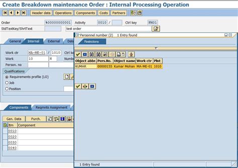 Personnel Numbers Not Showing In The Operation In Sap Community