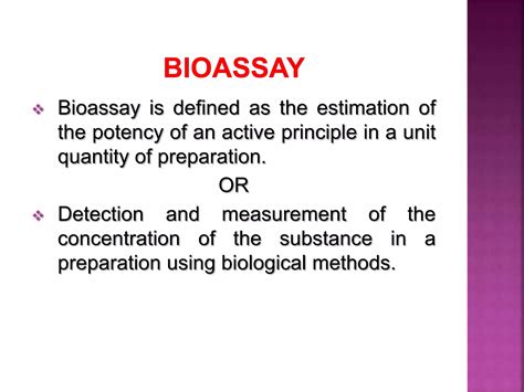 Bioassay Pptx