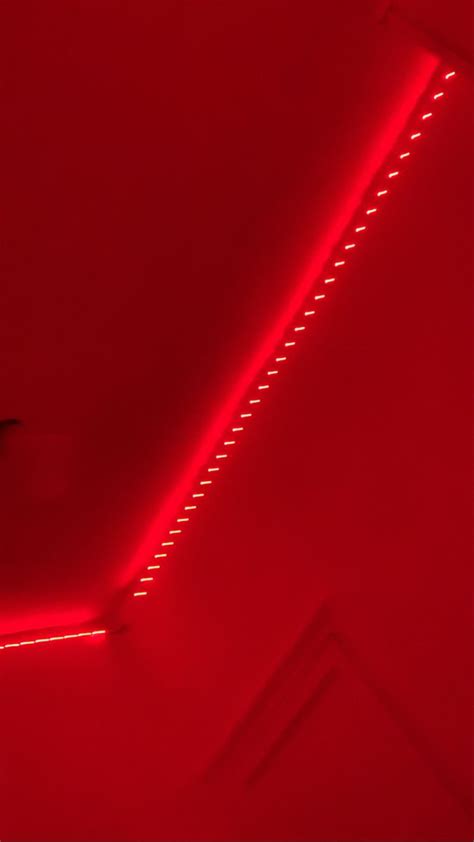 Red Led Lights Dark Red Wallpaper
