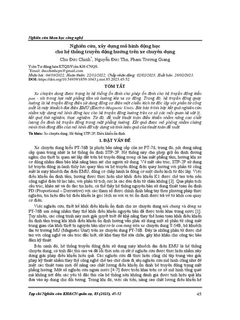 research and building kinematic model for transverse system of the