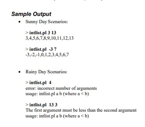 Solved Write A Perl Script That Accepts Exactly Integer Chegg