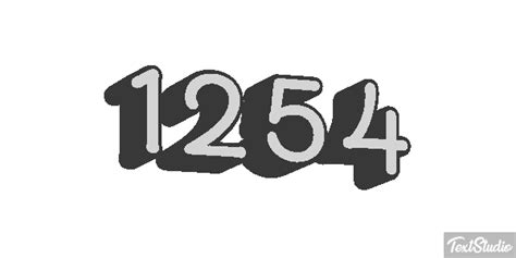1254 Number Animated  Logo Designs